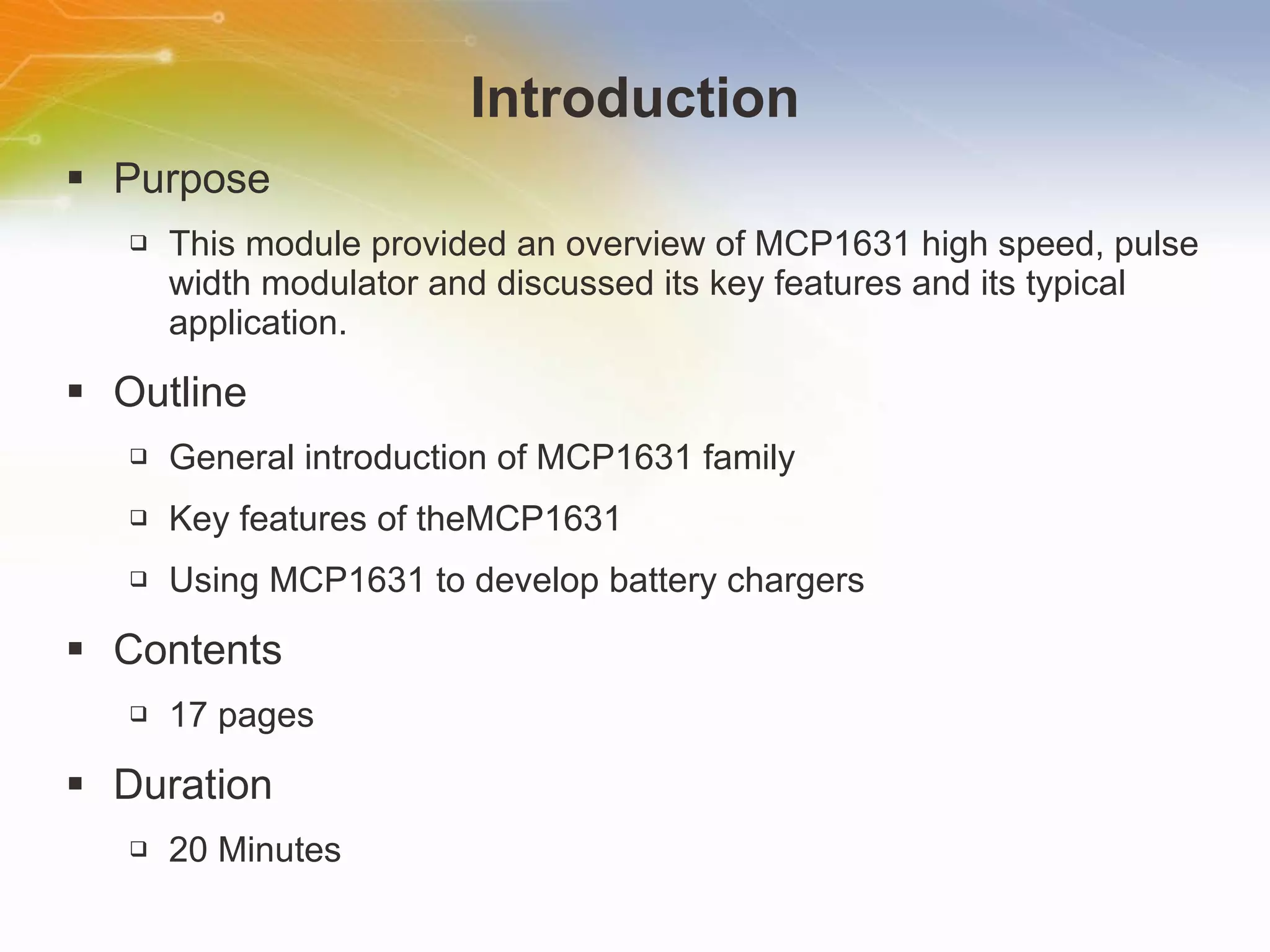 High Speed Microcontroller Adaptable Pwm Controller Ppt