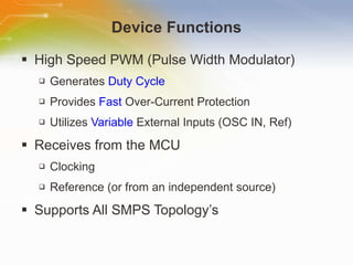 High-Speed Microcontroller-adaptable PWM Controller | PPT