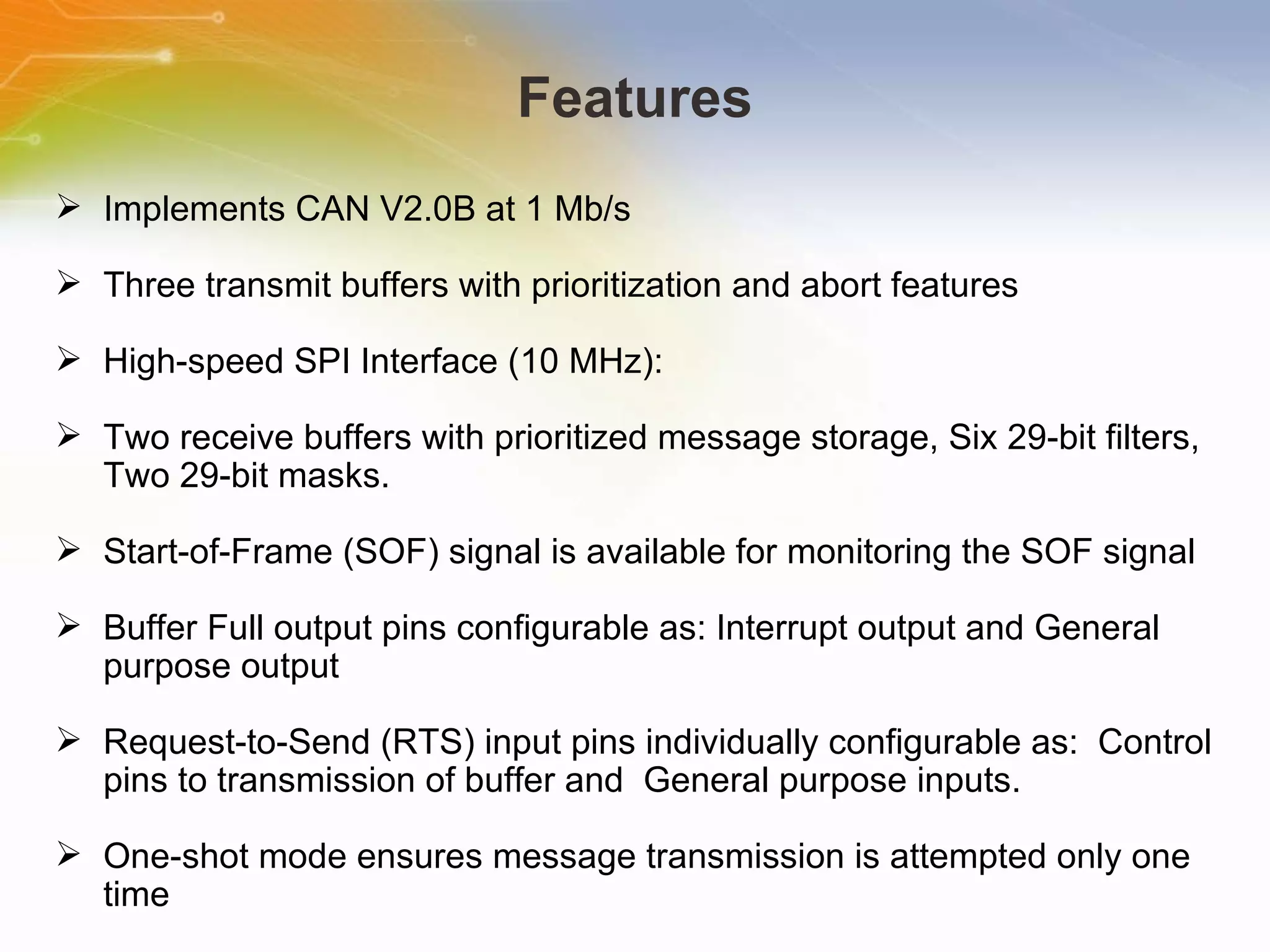 MCP2515: Stand-Alone CAN Controller | PPT