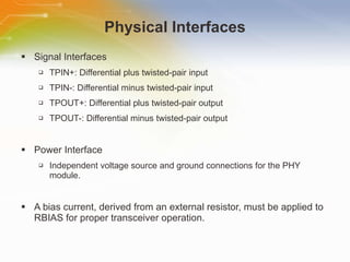 Ethernet Embedded Designs using PIC18F97J60 | PPT