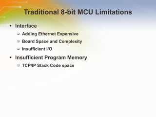 Ethernet Embedded Designs using PIC18F97J60 | PPT