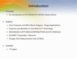 Introduction to PIC18FX6J Series MCUs | PPT