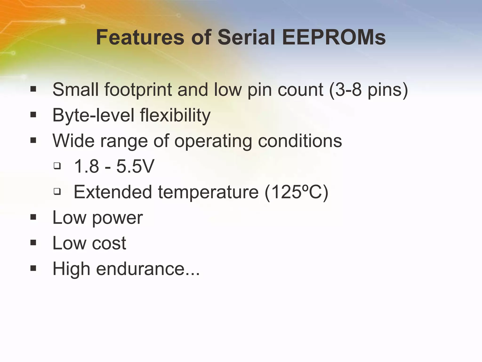 Microchip’s serial EEPROM | PPT