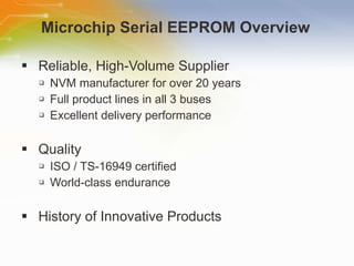 Microchip’s serial EEPROM | PPT