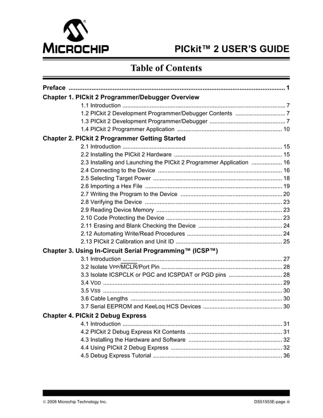 Microchip technology kit2 tutorial | PDF