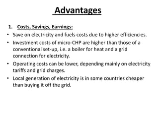 Latest energy efficient technology - MICRO CHP | PPTX | Power and ...