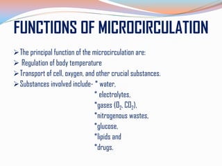 Microcirculation and Capillary exchange | PDF