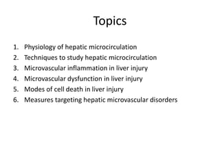 Microcirculation in liver transplant | PPT