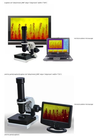 Microcirculation microscope and its parts is what | PDF