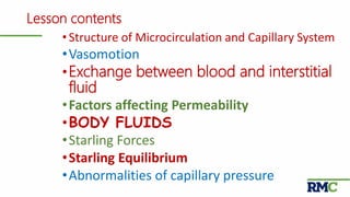 Microcirculation | PPTX