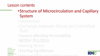 Microcirculation | PPTX