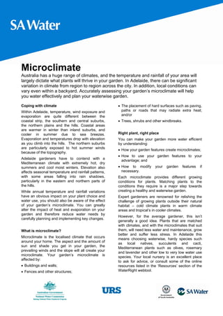 Microclimate Gardening - South Australia | PDF | Gardening | Home & Garden
