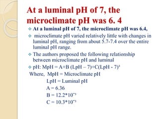 MICROCLIMATE PH AND CELL TIGHT JUNCTION.pptx