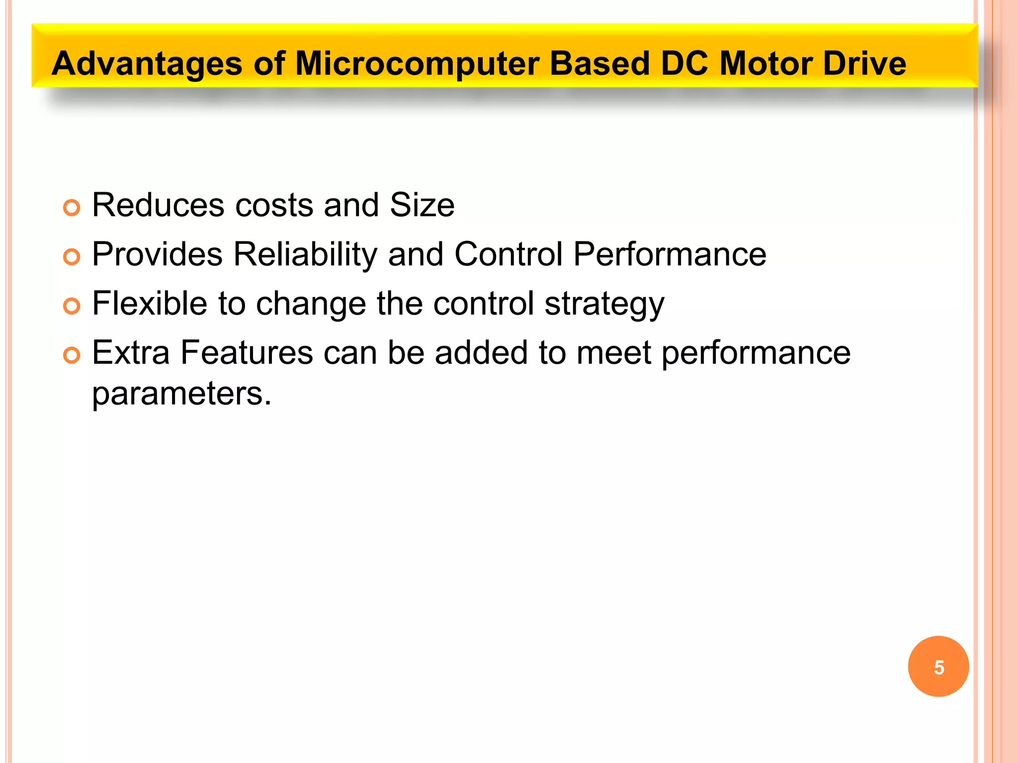 Micro computer control of dc drive | PPTX