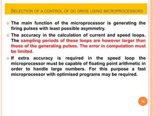 Micro computer control of dc drive | PPTX