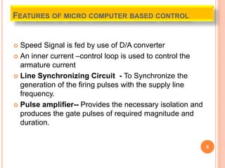 Micro computer control of dc drive | PPTX