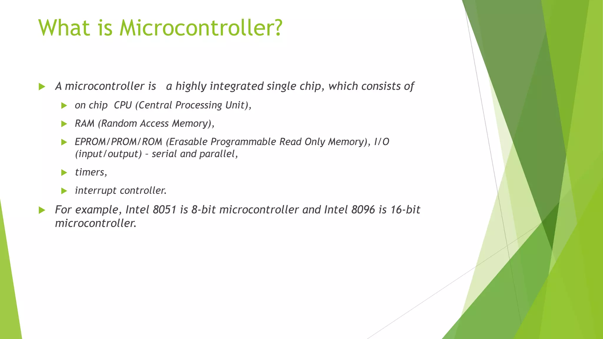 Microcontoller and Embedded System | PPTX