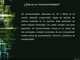 Microcontroladores | PPT