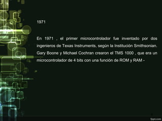 Microcontroladores | PPT