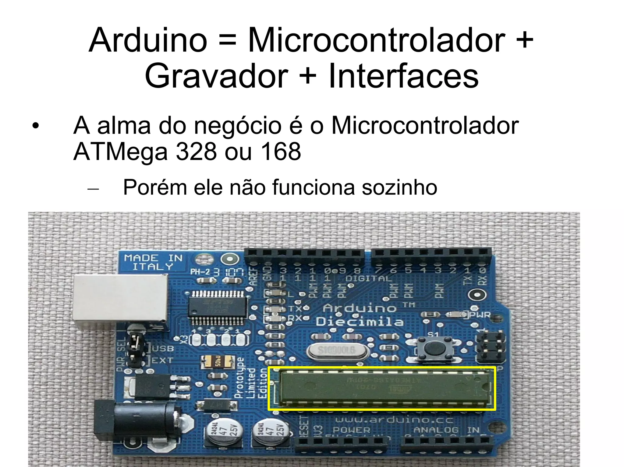 V2 - Microcontroladores: a revolucao do arduino | PPT