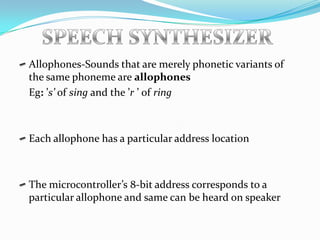 Microcontroll er based gesture vocalizer | PPT