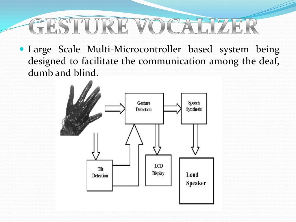 Microcontroll er based gesture vocalizer