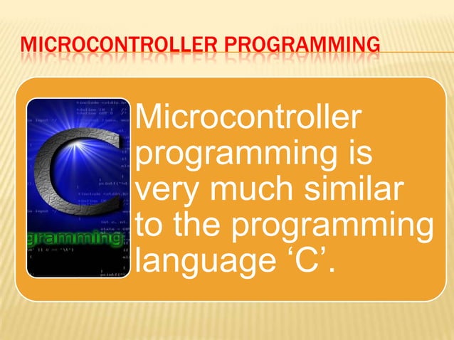 Microcontroller presentation | PPTX