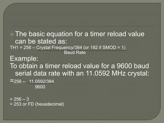Microcontroller serial communication | PPTX