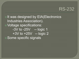Microcontroller serial communication | PPTX