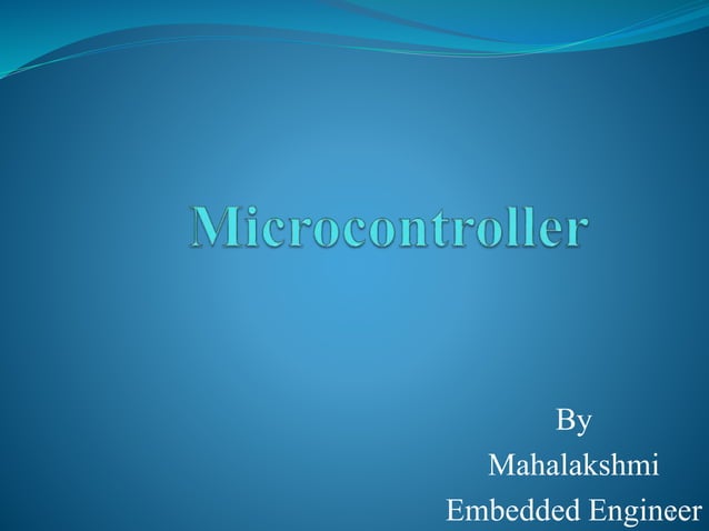Microcontroller | PPT