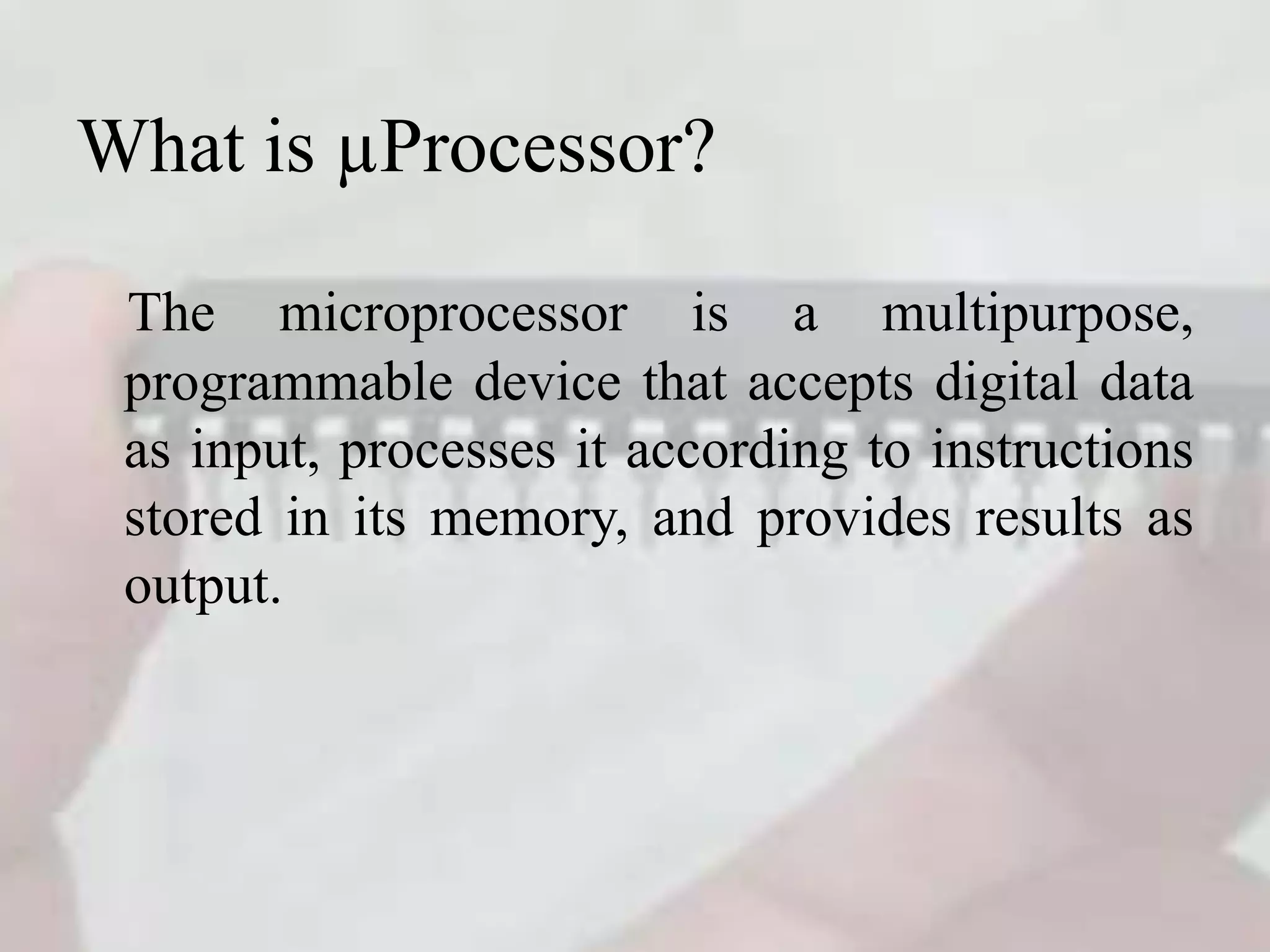 Micro controller | PPTX