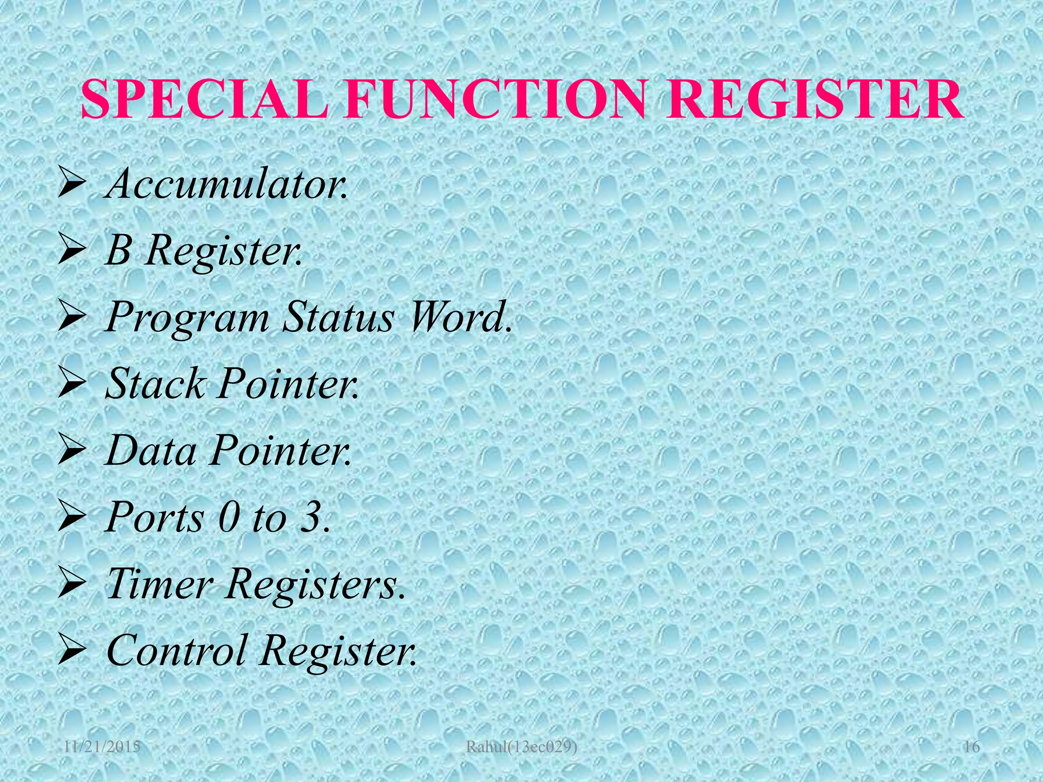 8051 Microcontroller Ppt Pptx