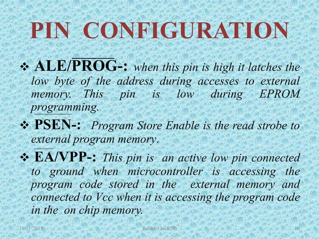 8051 Microcontroller ppt | PPTX