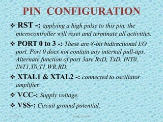 8051 Microcontroller ppt | PPTX
