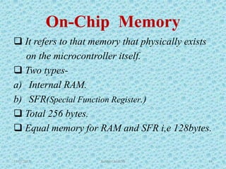 8051 Microcontroller ppt | PPTX