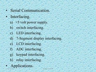 8051 Microcontroller ppt | PPTX
