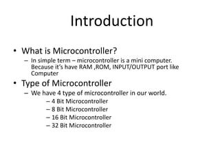 Microcontroller | PPTX
