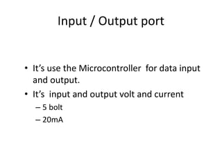 Microcontroller | PPTX