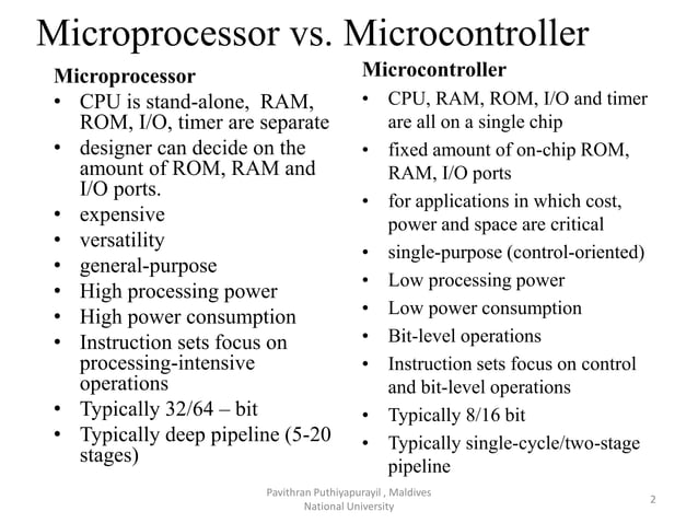 Microcontroller | PPTX
