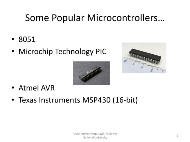 Microcontroller | PPTX