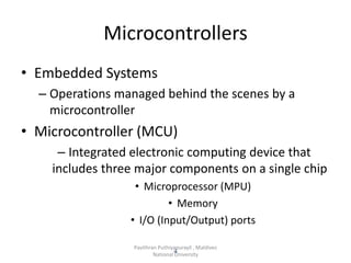 Microcontroller | PPTX