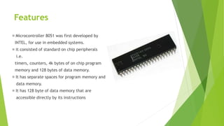 PRESENTATION OF MICROCONTROLLER | PPT