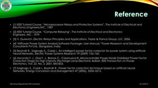 Microcontroller based mho relay for distance protection | PPTX