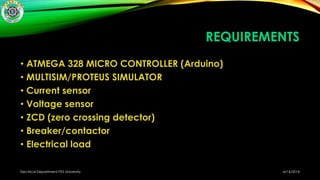 Microcontroller based mho relay for distance protection | PPTX