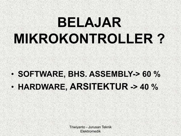 Microcontroller 8051ppt