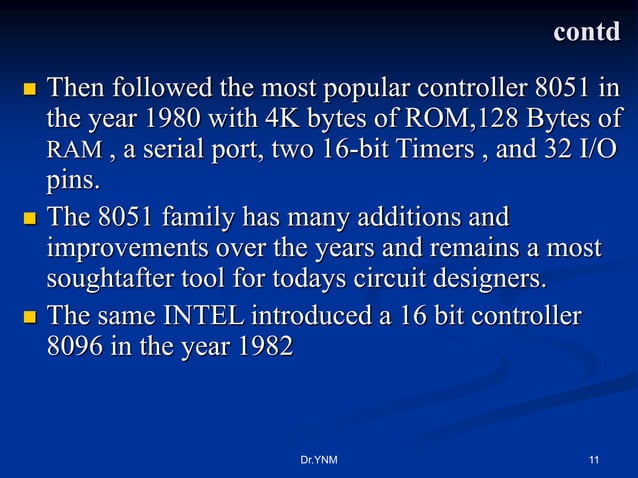 Microcontroller-8051.ppt | Operating Systems | Computer Software and ...