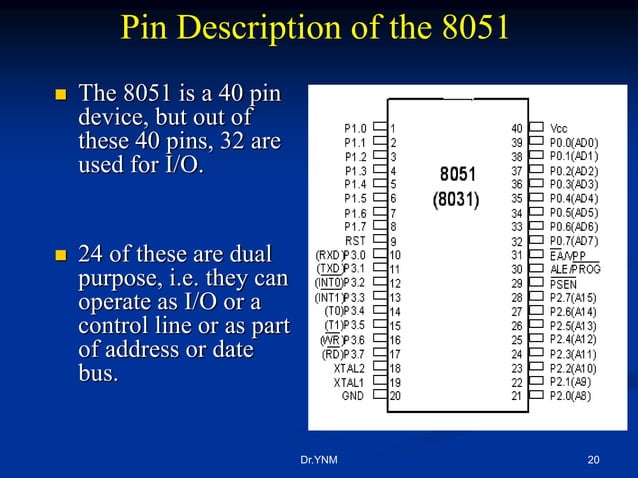 Microcontroller-8051.ppt | Operating Systems | Computer Software and ...