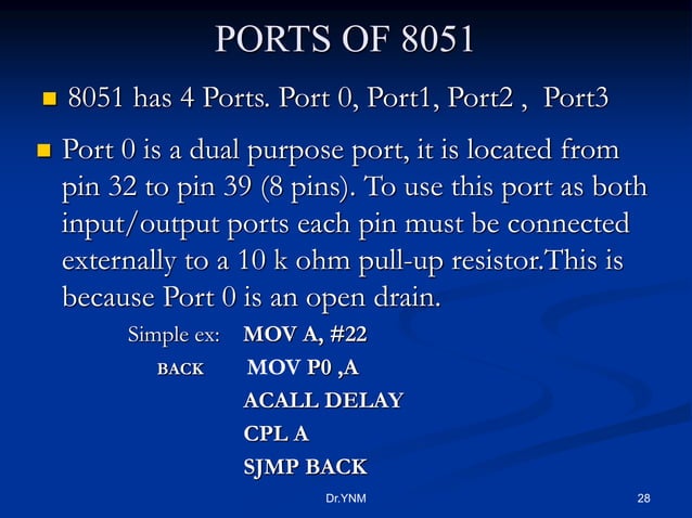 Microcontroller-8051.ppt | Operating Systems | Computer Software and Applications