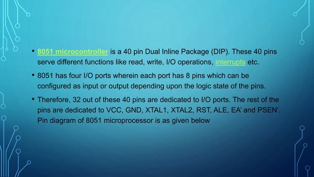 All About Microcontroller 8051 Pptx