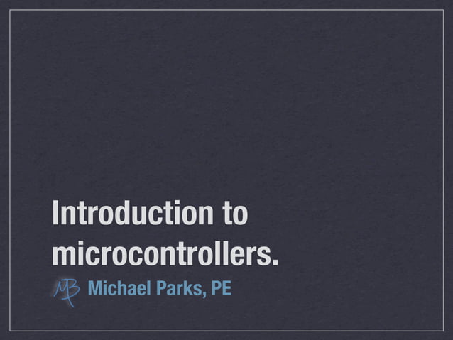 Introduction To Microcontrollers Key